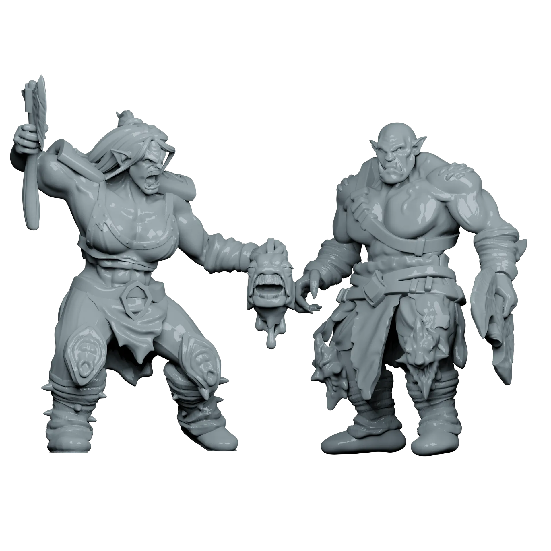Fireball Figurines: Adventurers Duo Miniatures | many models