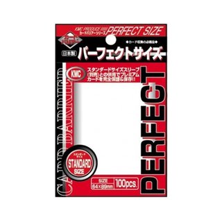 KMC: Standard Size Perfect Fit Sleeves - Clear (100pcs)